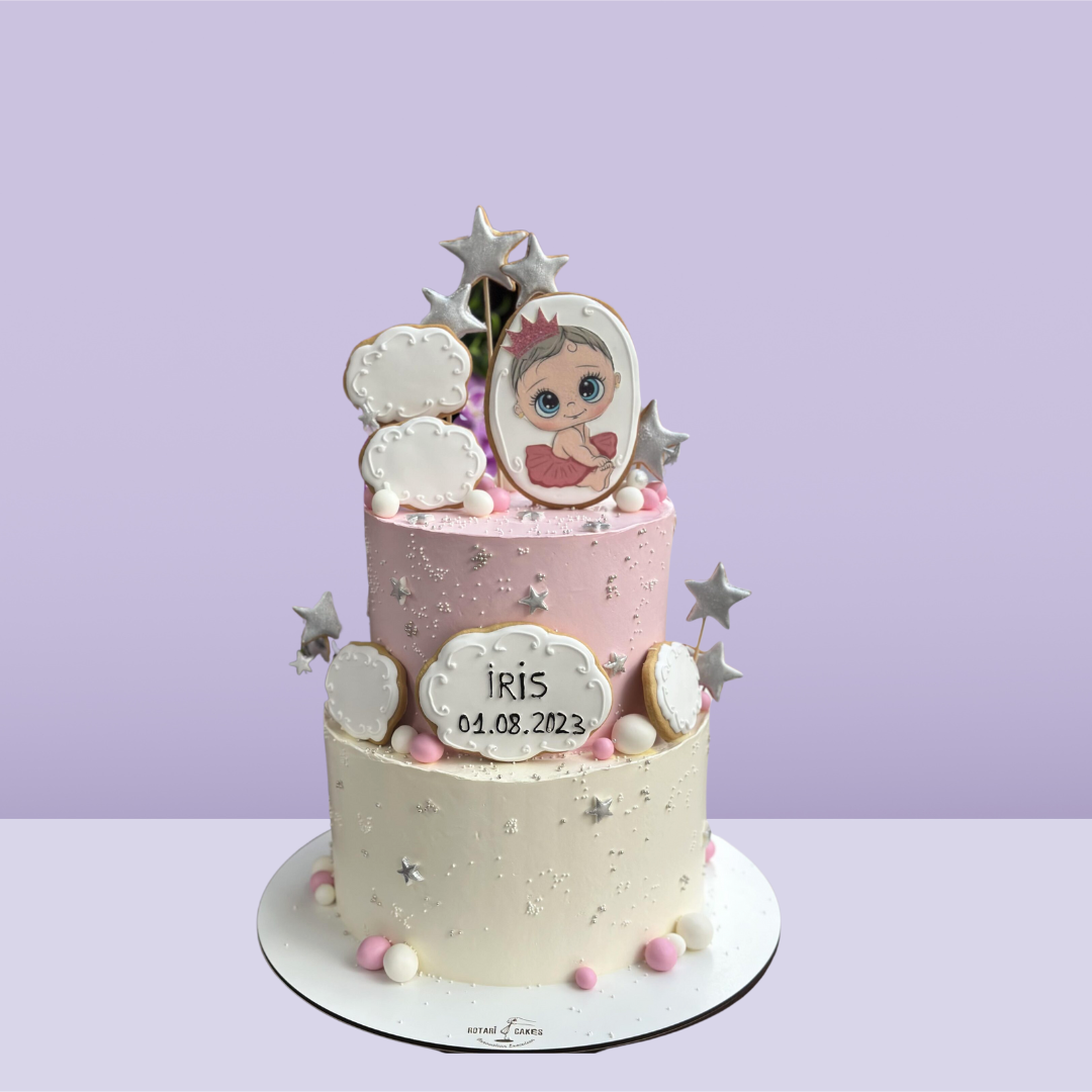 Christening Two Tier Cake – Rotari bakes