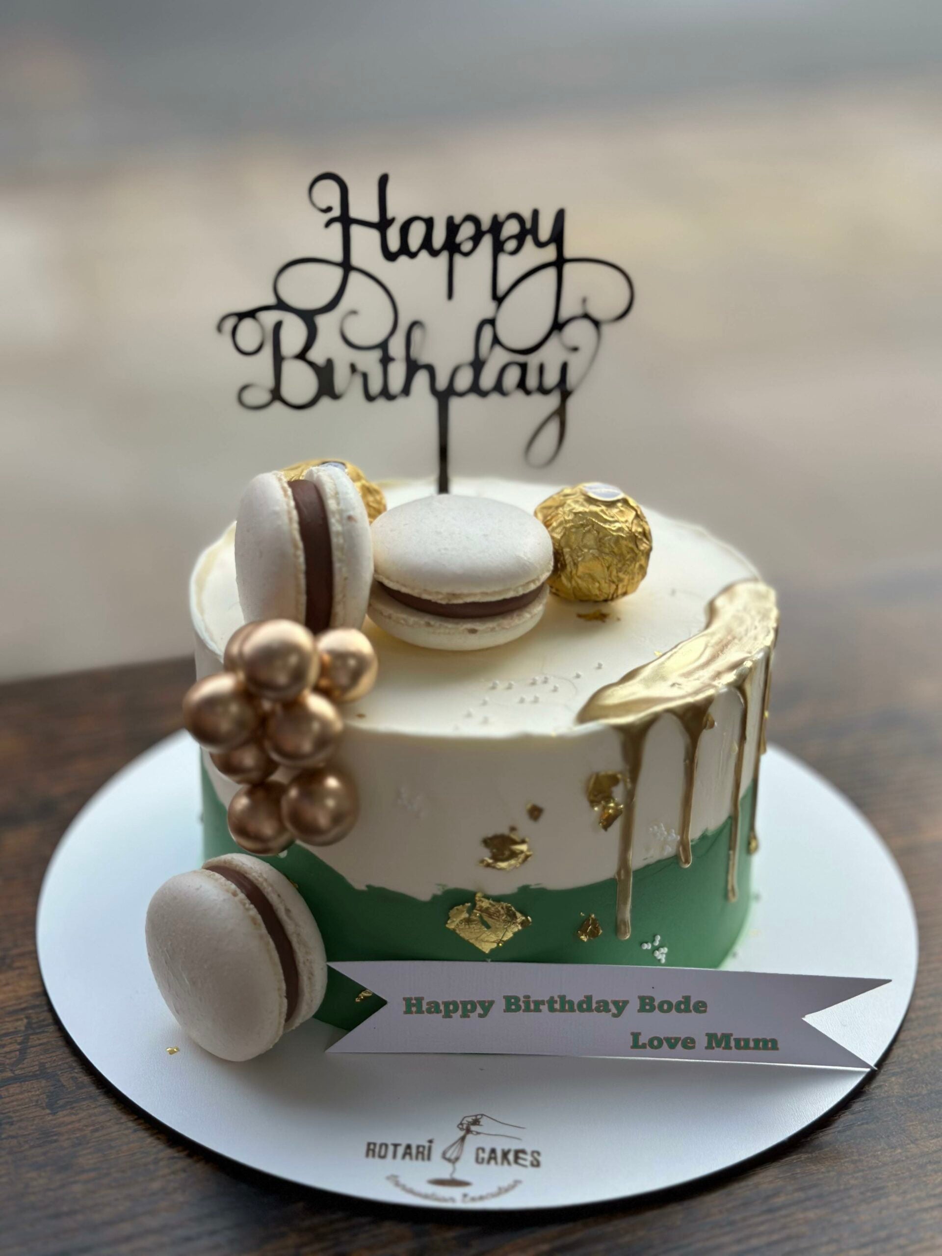 Mini Elegant birthday Cake – Rotari bakes