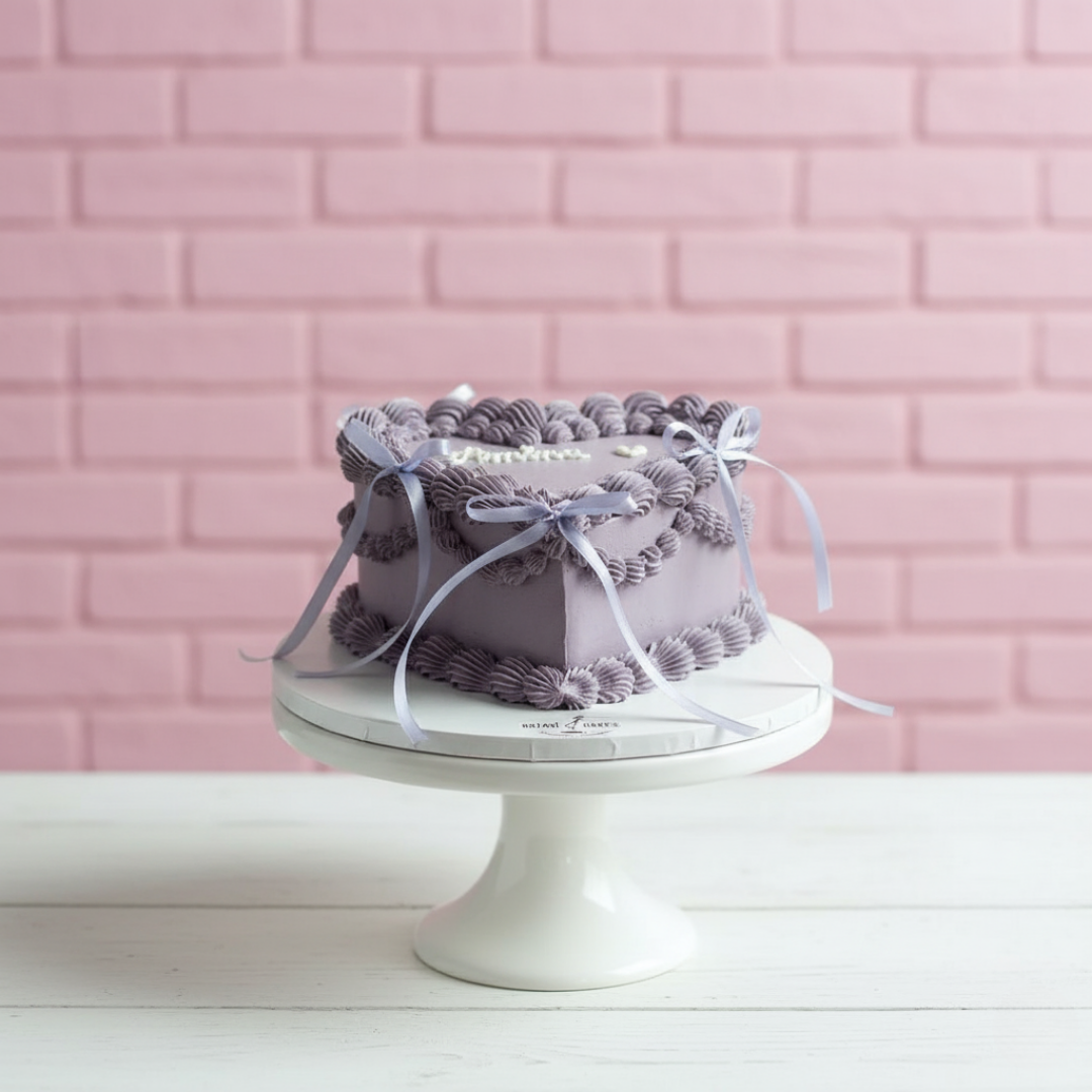 Mini Ribbon Heart Cake – Rotari bakes