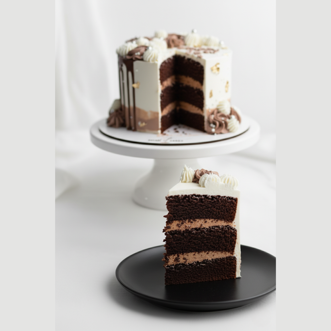Side Piping Cake – Rotari bakes