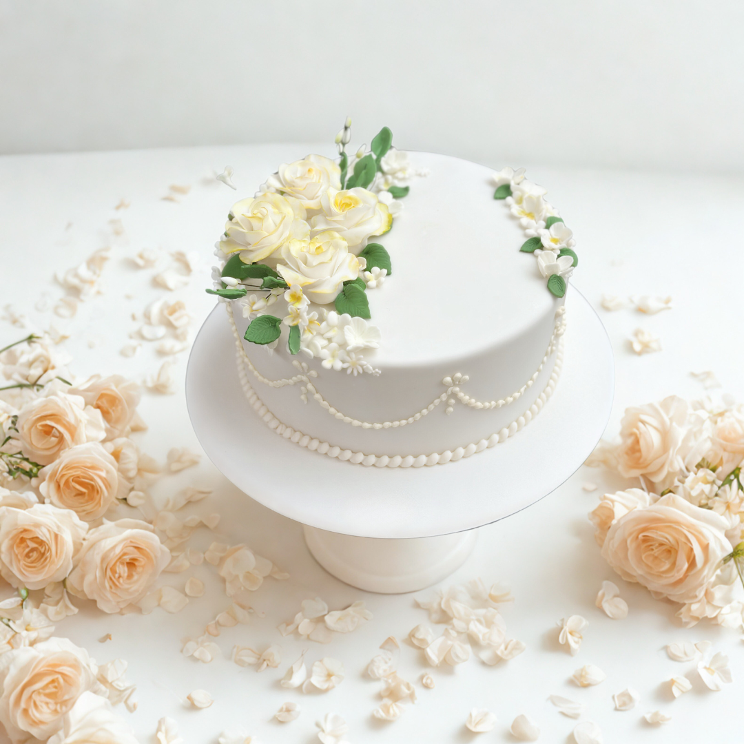 Wedding Floral Cake – Rotari bakes